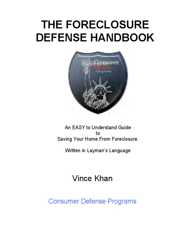 The Foreclosure Defense Handbook | PDF