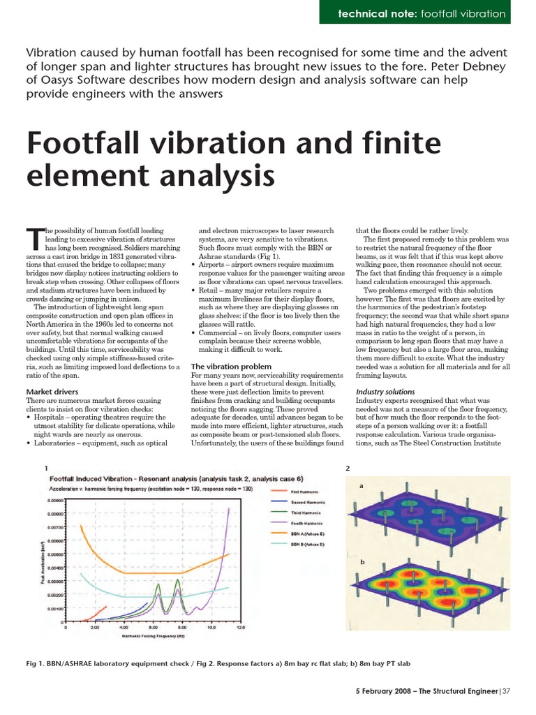 Footfall Vibration Design Guide | PDF