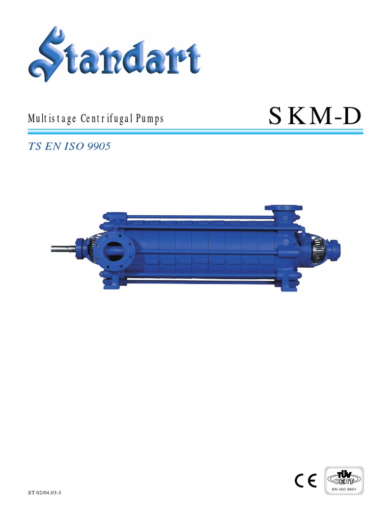 SKM-D Multistage Pump Specifications | PDF | Pump | Hydraulic Engineering