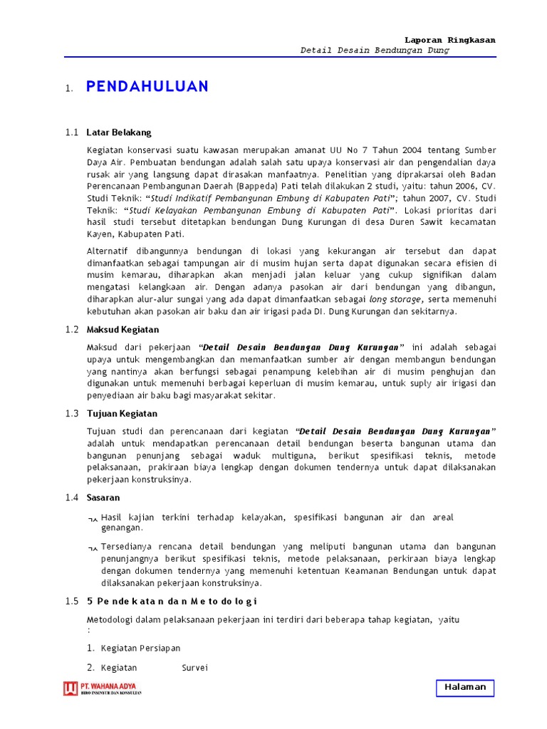 Contoh Ringkasan Laporan Set Kantor - Riset