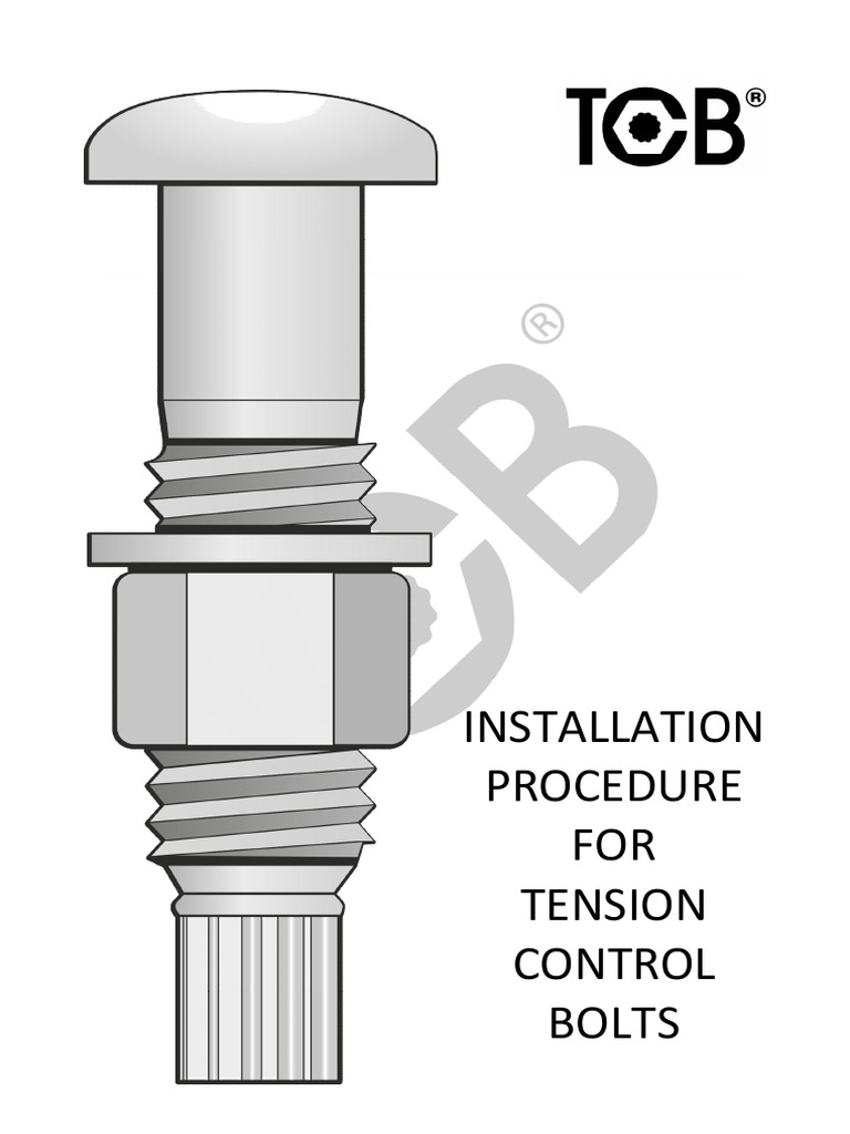 TCB Installation Booklet HRC | PDF | Screw | Nut (Hardware)