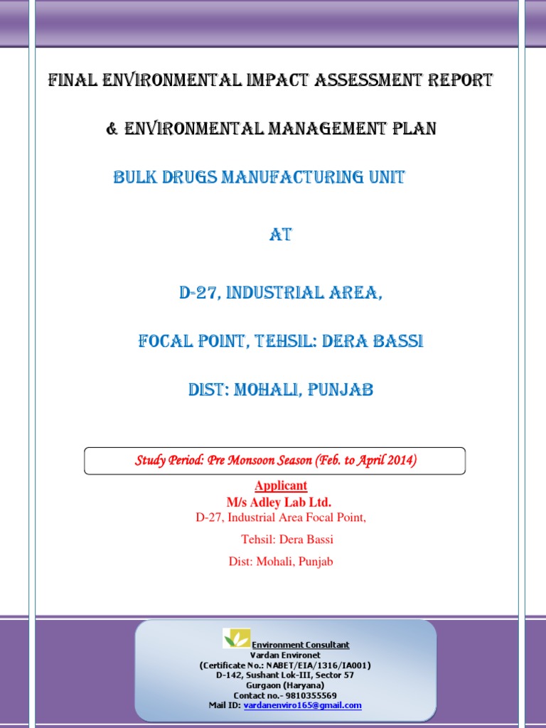 EIA Report | PDF | Environmental Monitoring | Environmental Impact Assessment