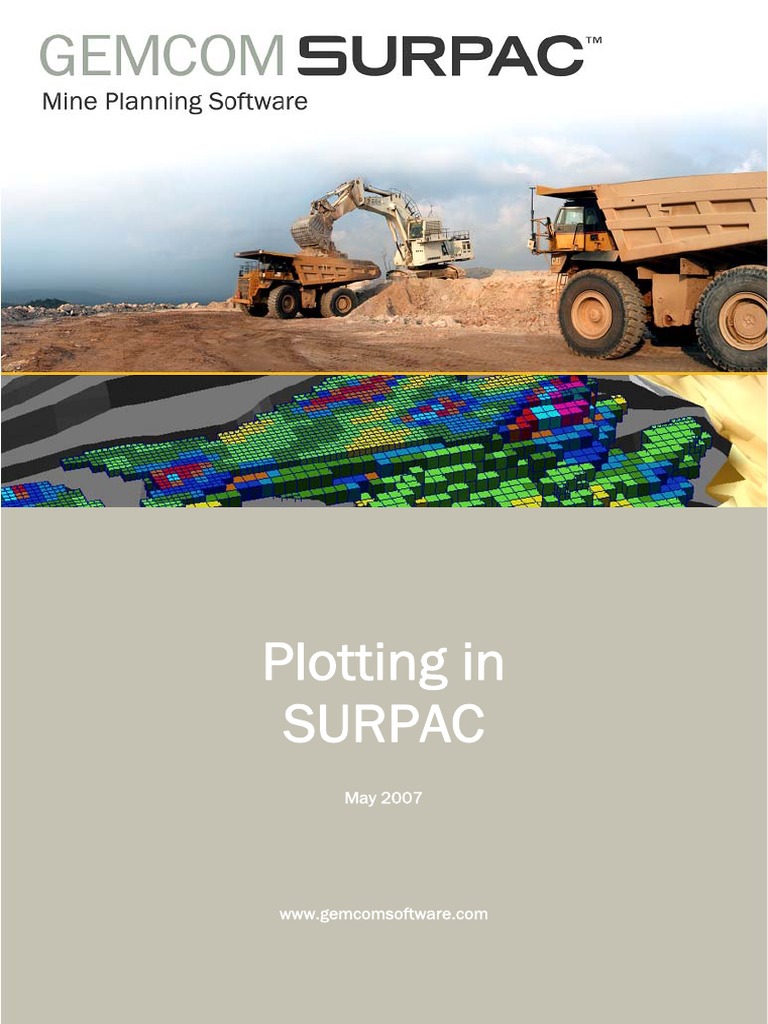 Surpac Plotting Tutorial PDF | PDF | Icon (Computing) | Menu (Computing)