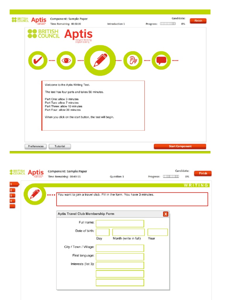 Aptis Writing Preparation Material | PDF | Standardized Tests
