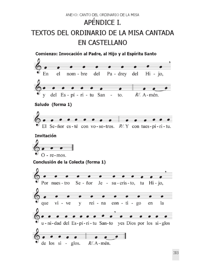 Texto Ordinario de La Misa | PDF