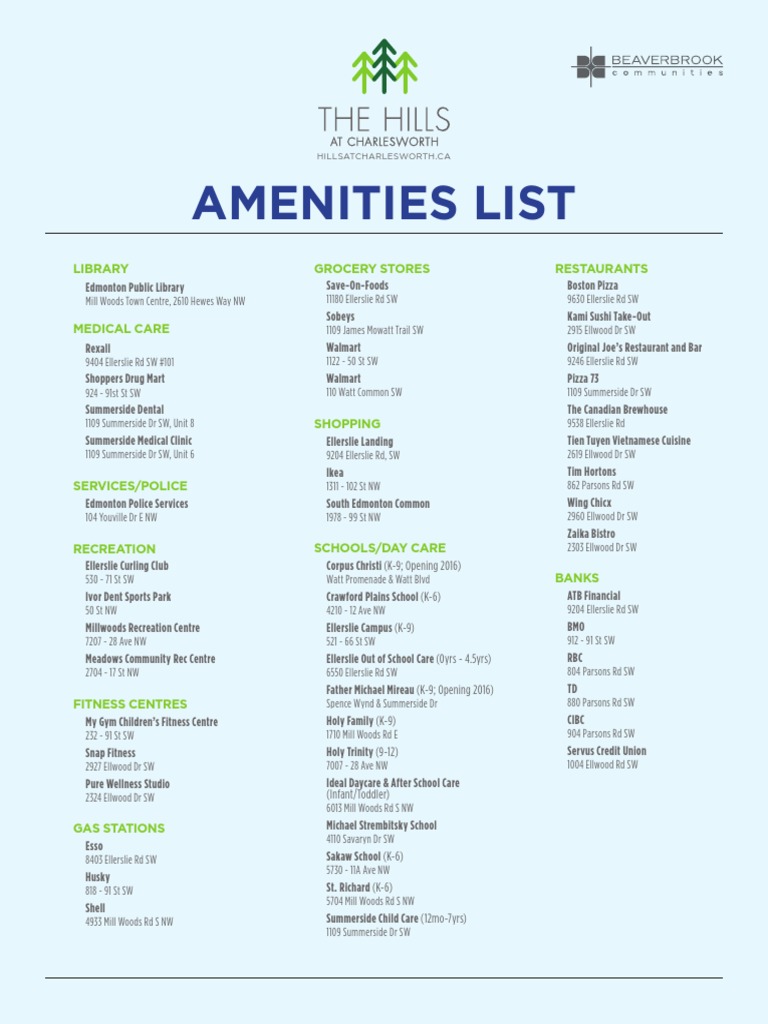 Edmonton Amenities Guide | PDF | Edmonton | Retailing