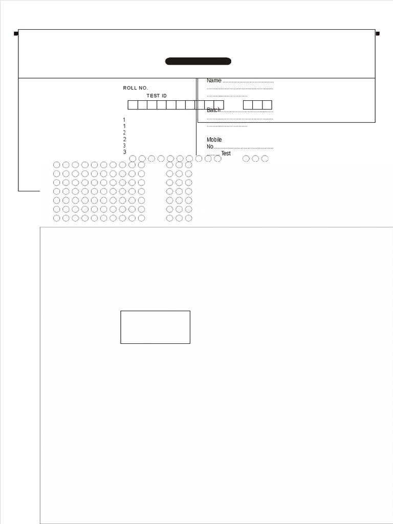 50 Questions OMR Sheet | PDF | Optical Character Recognition | Software