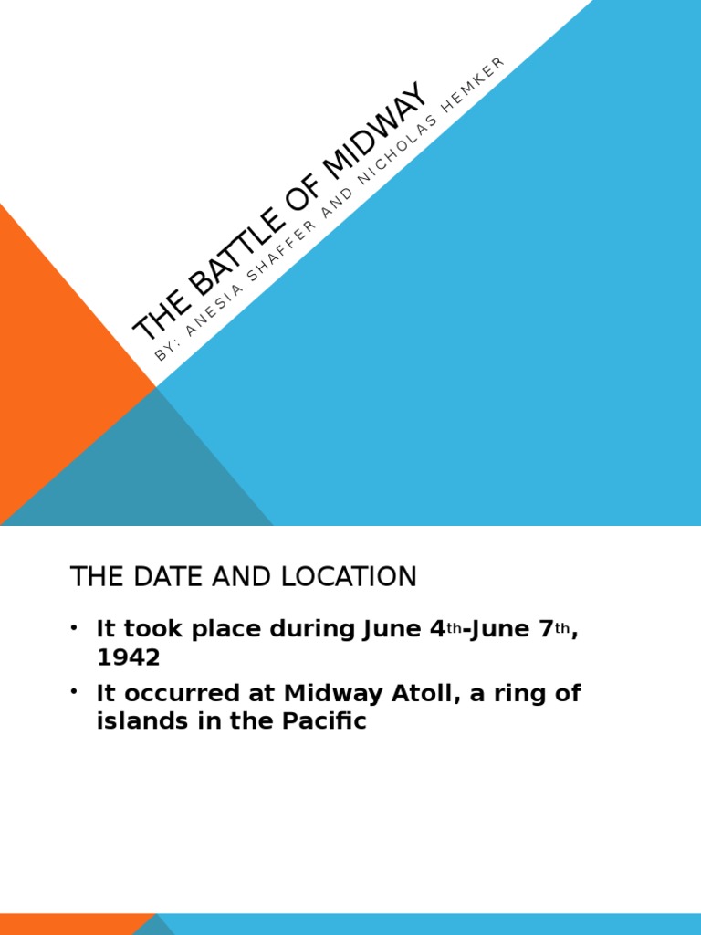 The Battle of Midway | PDF | Battle Of Midway | Naval Operations And ...