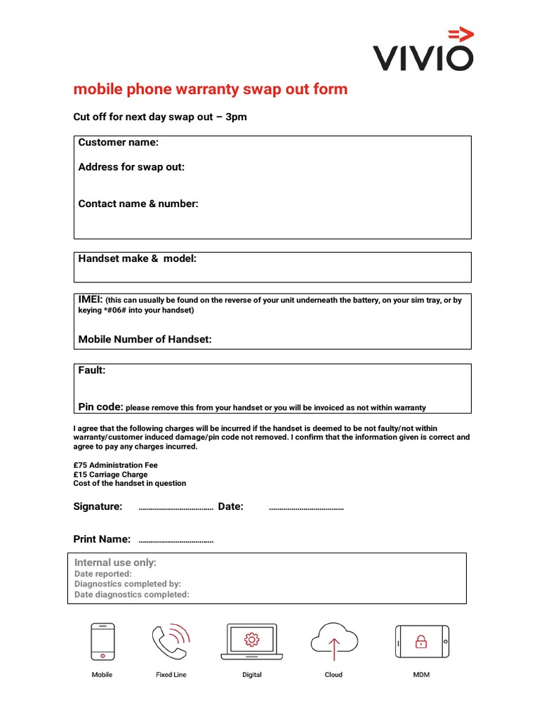 Vivio Swapout Form October 2015 | PDF