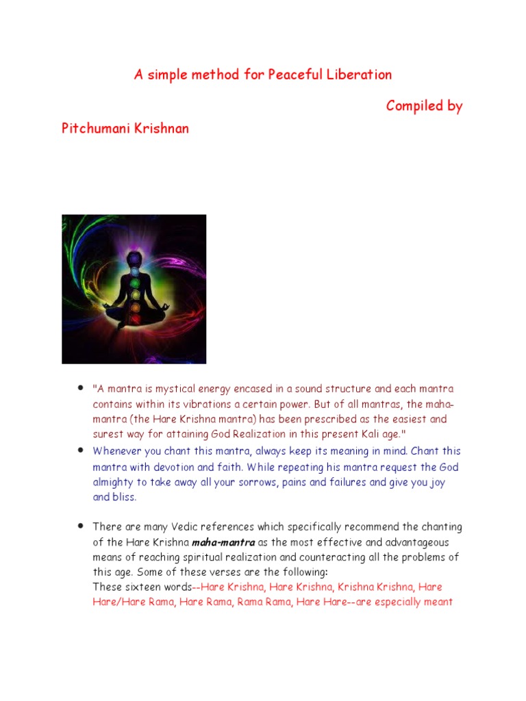 Glories of Chanting Gods Name | PDF | Indian Religions | Religious ...