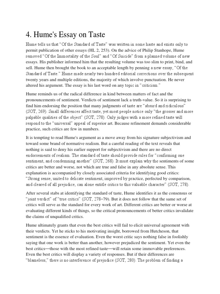 Hjum | PDF | Aesthetics | David Hume