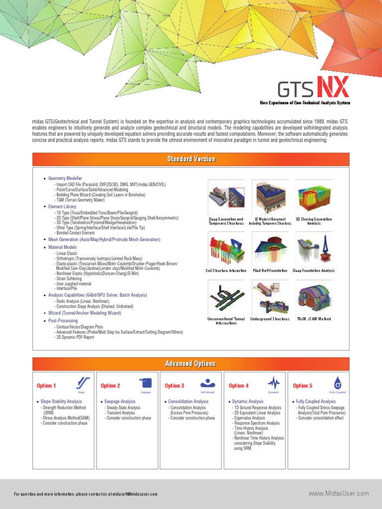 GTS NX Modules PDF | PDF | Geotechnical Engineering | Soil Mechanics