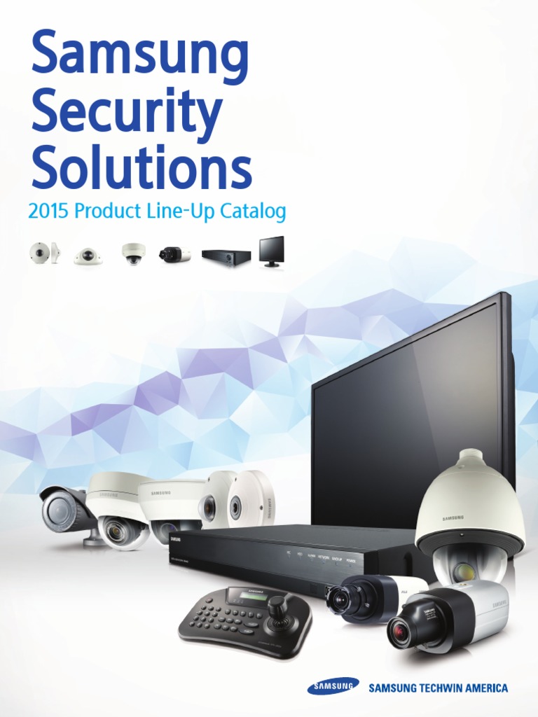 Samsung Security Solutions: 2015 Product Line-Up Catalog | PDF | Zoom ...