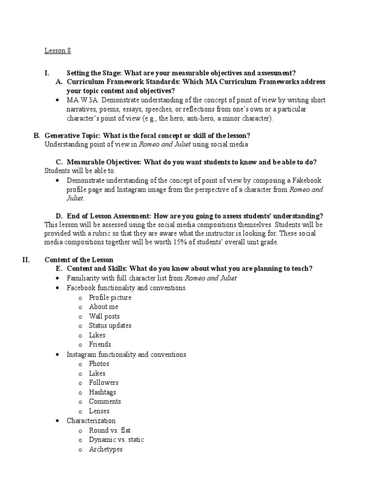 Understanding POV in Romeo and Juliet | PDF | Romeo And Juliet | Narration