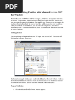 Ms Access Tutorial | PDF | Microsoft Access | Databases