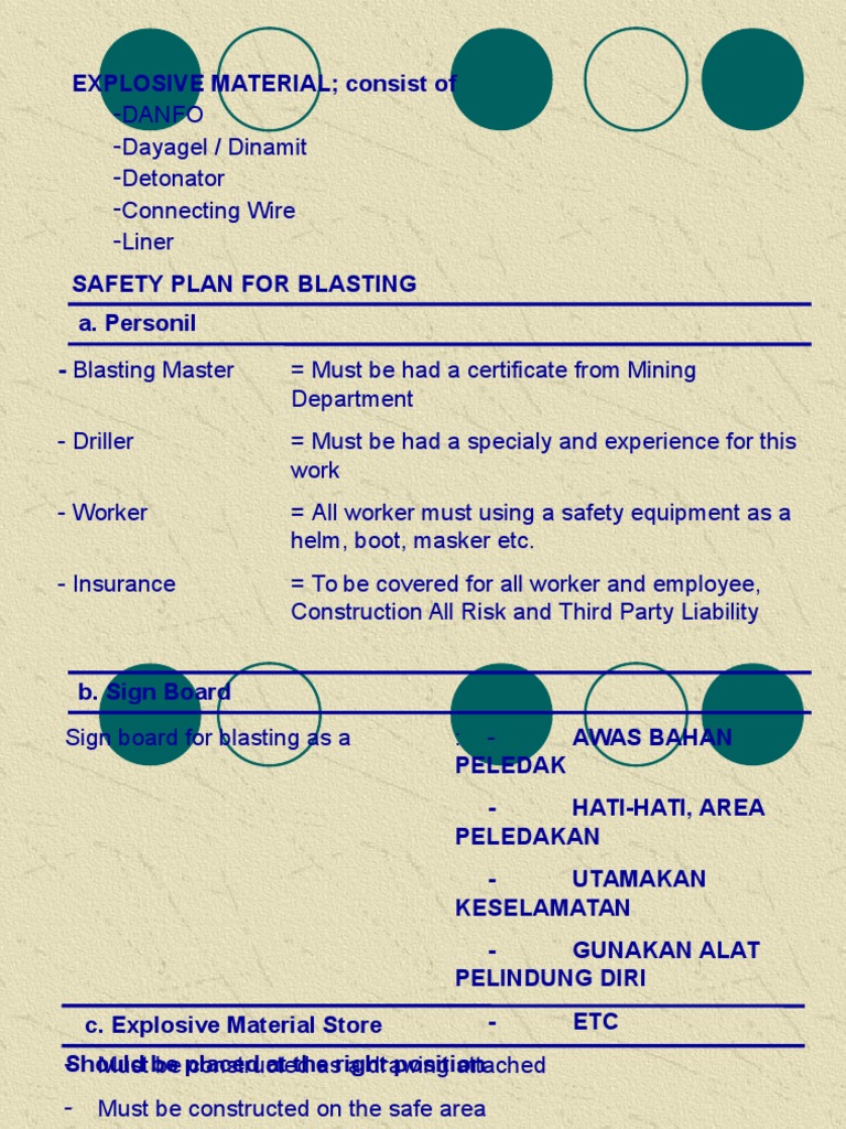 Blasting Safety and Procedure Guidelines | PDF