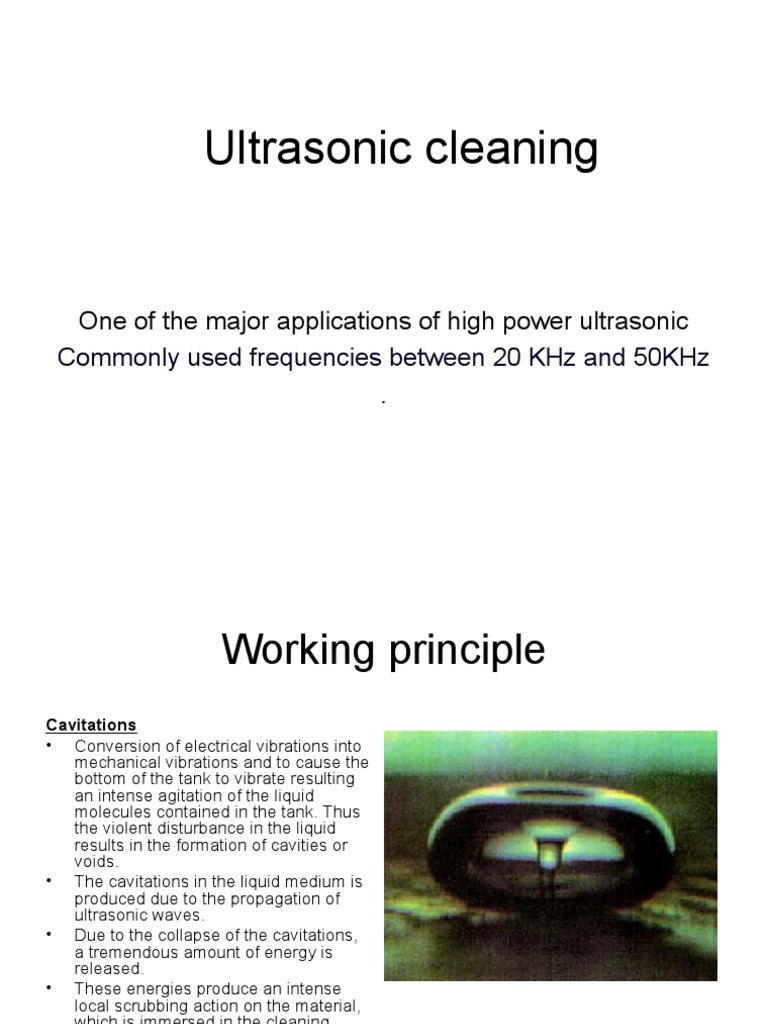 Ultrasonic Cleaning: One of The Major Applications of High Power ...