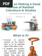 Writing RRL and RRS: Key Guidelines | PDF | Methodology | Academic ...