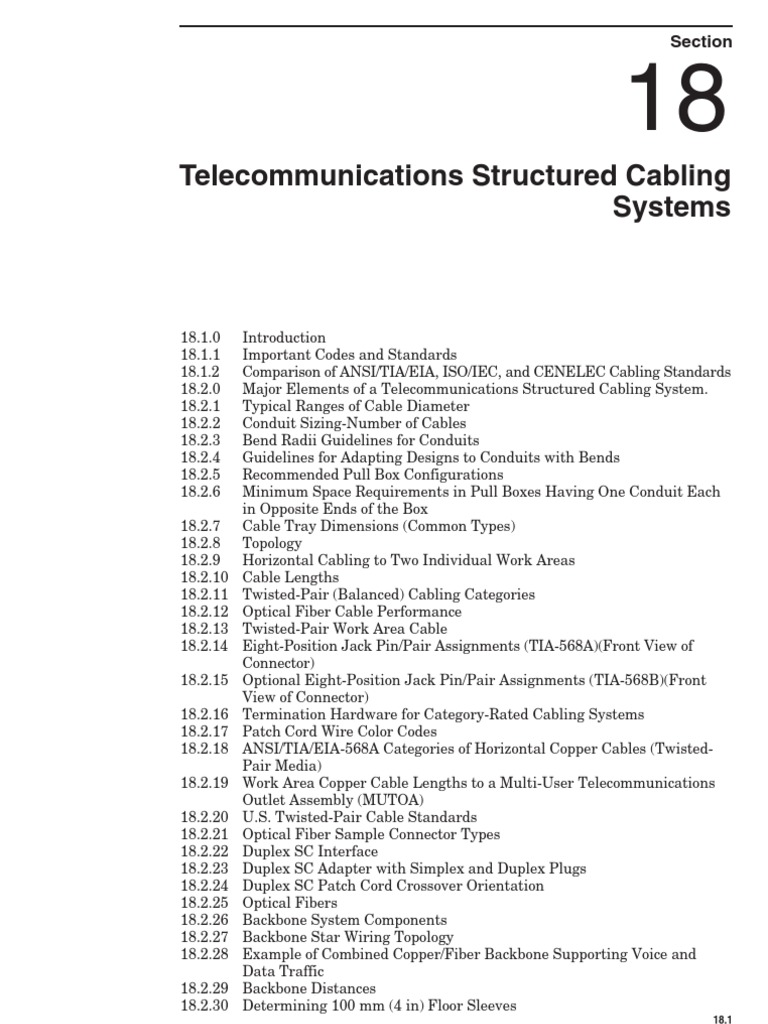 Telecommunications Structured Cabling Systems | PDF | Business