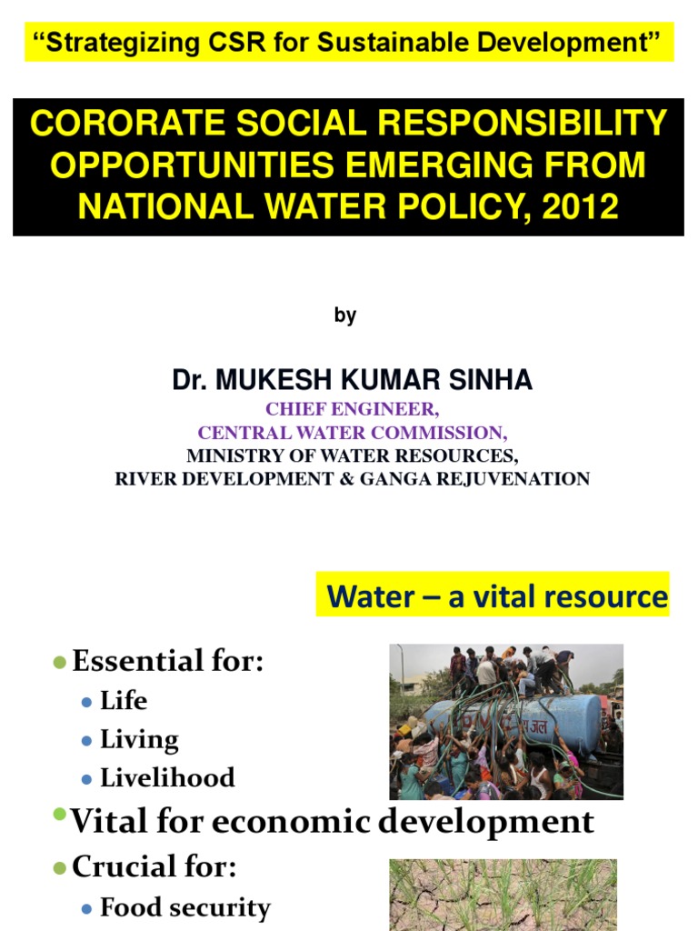 CSR NWP | PDF | Water Resources | Corporate Social Responsibility