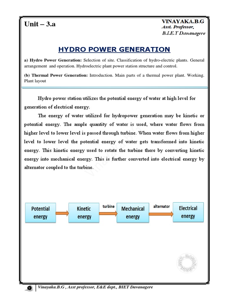 Electrical Power Generation Notes3 | PDF | Boiler | Hydroelectricity