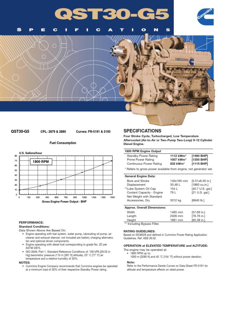 QST30 G5 | PDF | Engines | Turbocharger