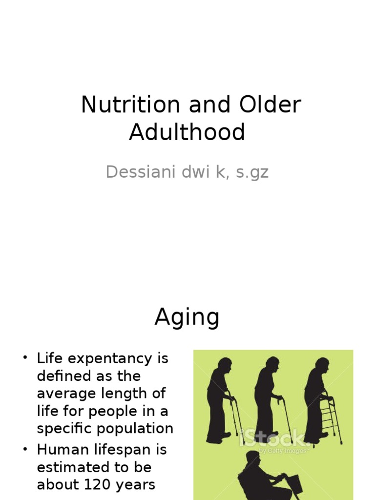 Nutrition Guidelines for Older Adults | PDF