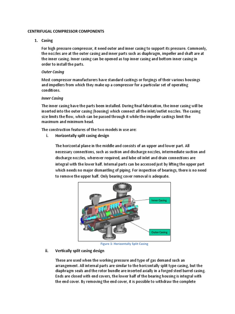 Intro To Centrifugal Compressor Components | PDF | Bearing (Mechanical ...