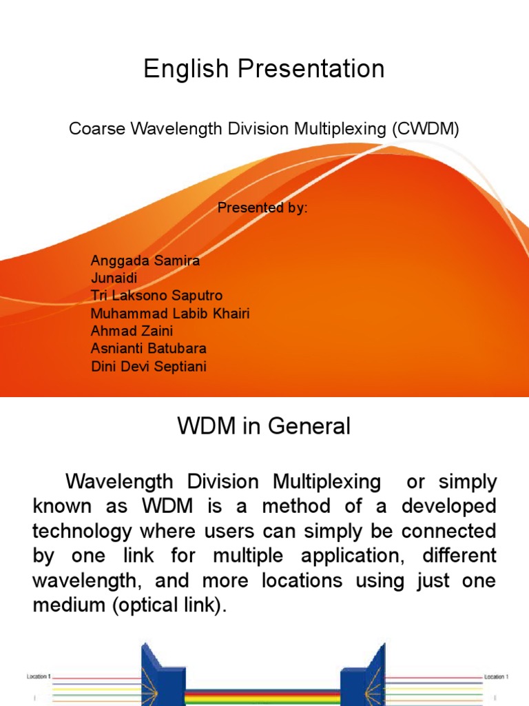 CWDM: Cost-Effective Optical Networking | PDF | Wavelength Division ...