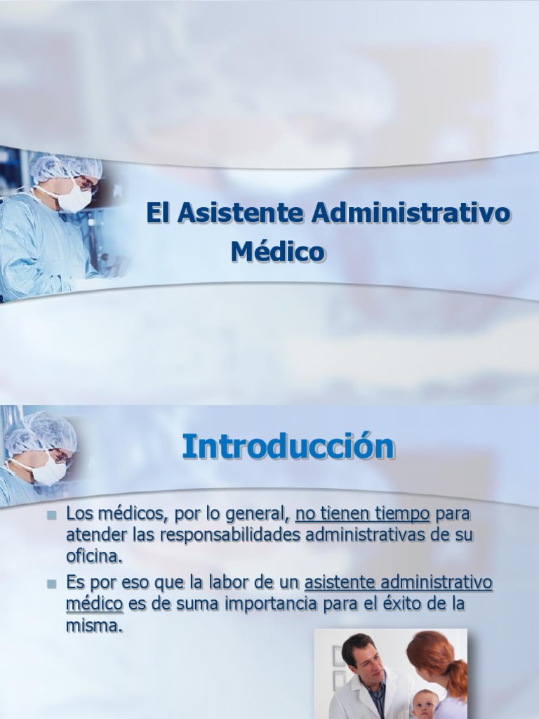El Asistente Administrativo Médico | PDF | Seguro | Medicamentos con receta