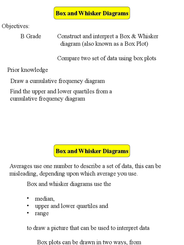 Box Plot Interpretation Guide | PDF