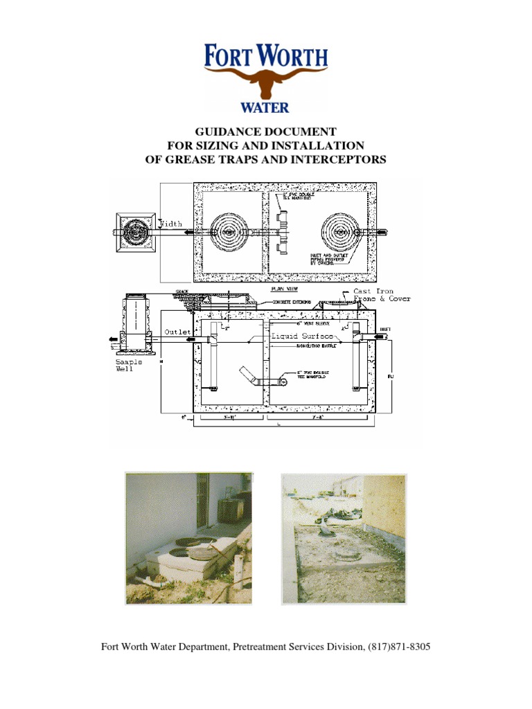 Grease Trap Sizing | PDF | Sewage Treatment | Hydraulic Engineering