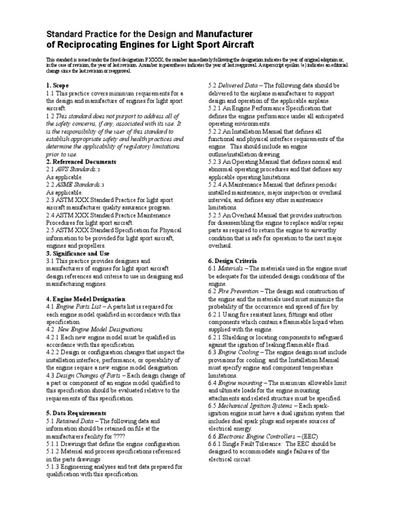 ASTM Working Doc Engine | PDF | Specification (Technical Standard ...