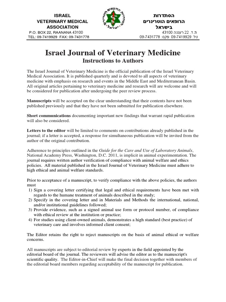 Instructions To Authors | PDF | Conflict Of Interest | Medicine