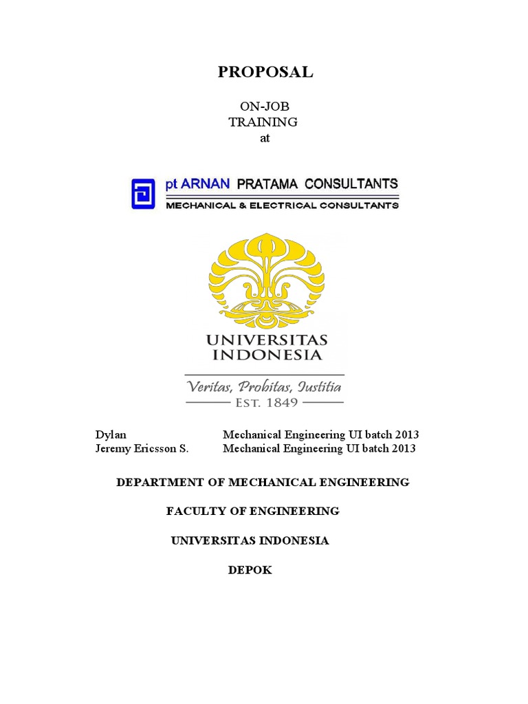 Proposal PDF Engineering Mechanical Engineering