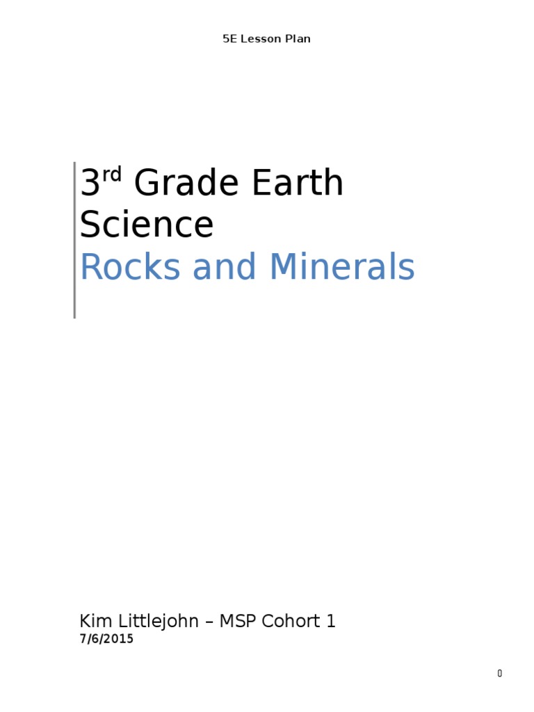 Earth Science Lesson Plans | PDF | Gemstone | Soil