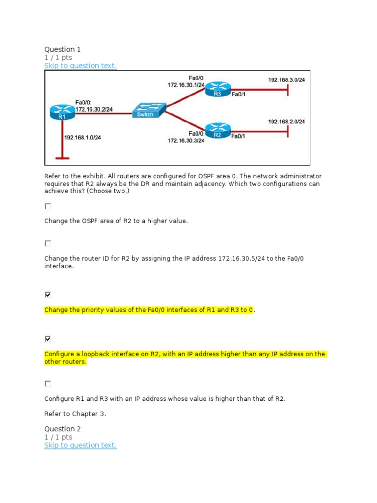 CCNPv7 ROUTE Final Written | PDF | I Pv6 | Ip Address