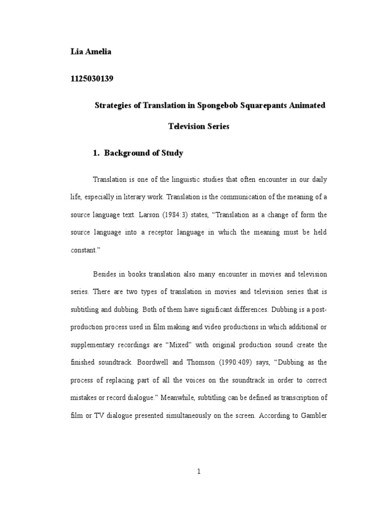 Strategies of Translation Proposal | PDF | Translations | Idiom