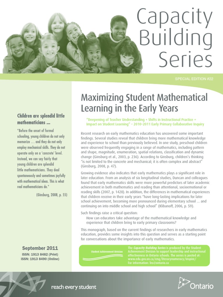 Cbs Maximize Math Learning Pdf Self Efficacy Teaching Mathematics