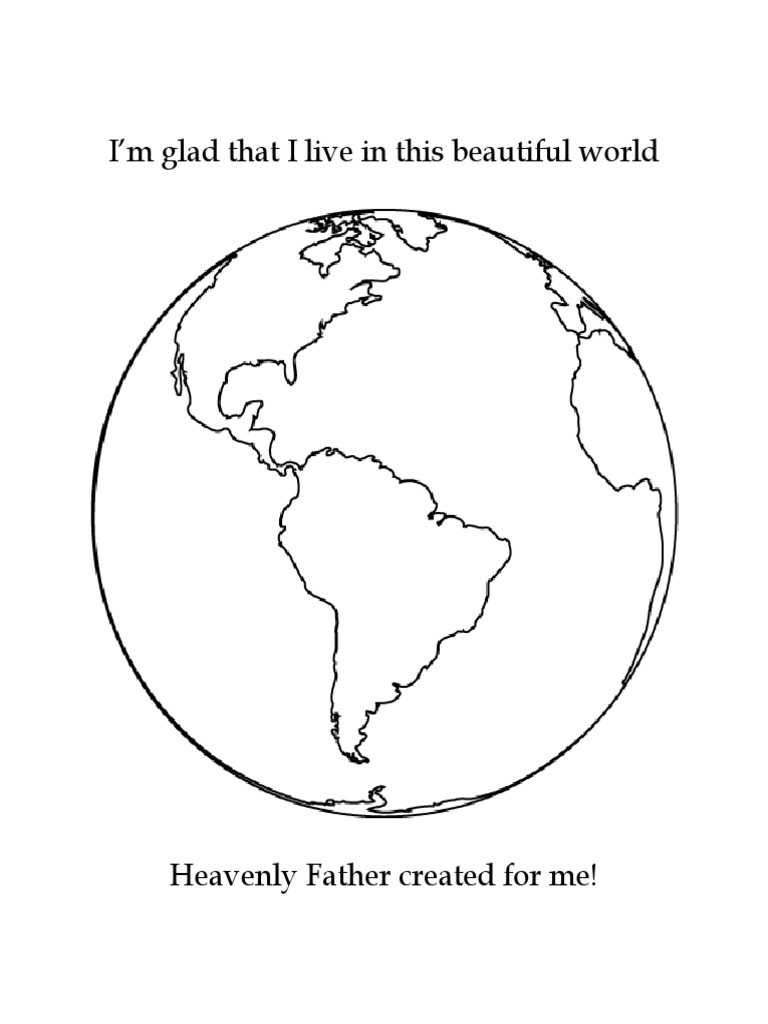 Earth Coloring Page | PDF