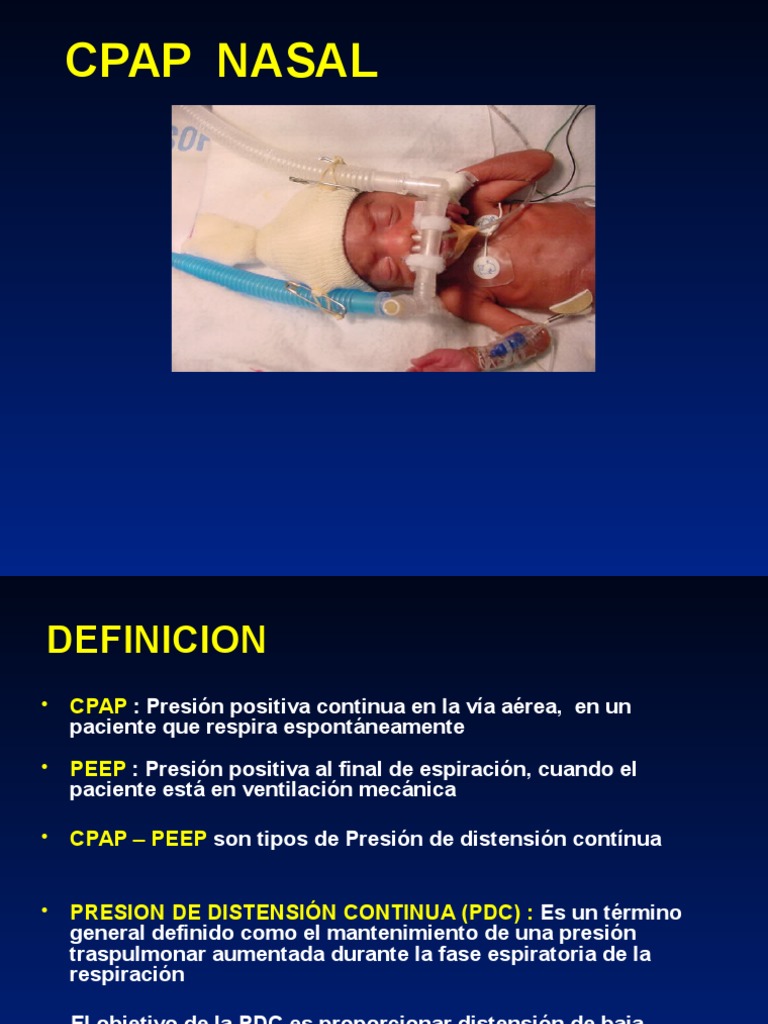 CPAP Nasal en Neonatos: Definición y Efectos | PDF | Sistema ...