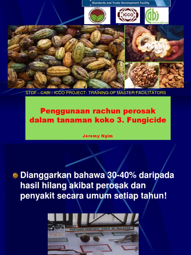 Penggunaan Racun Perosak Dalam Tanaman Koko 3. Fungicide | PDF