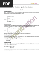 All Name Reactions of Chemistry Class 12th Cbse & Isc PDF | PDF ...