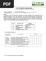 OJT Performance Evaluation | PDF | Performance Appraisal | Learning