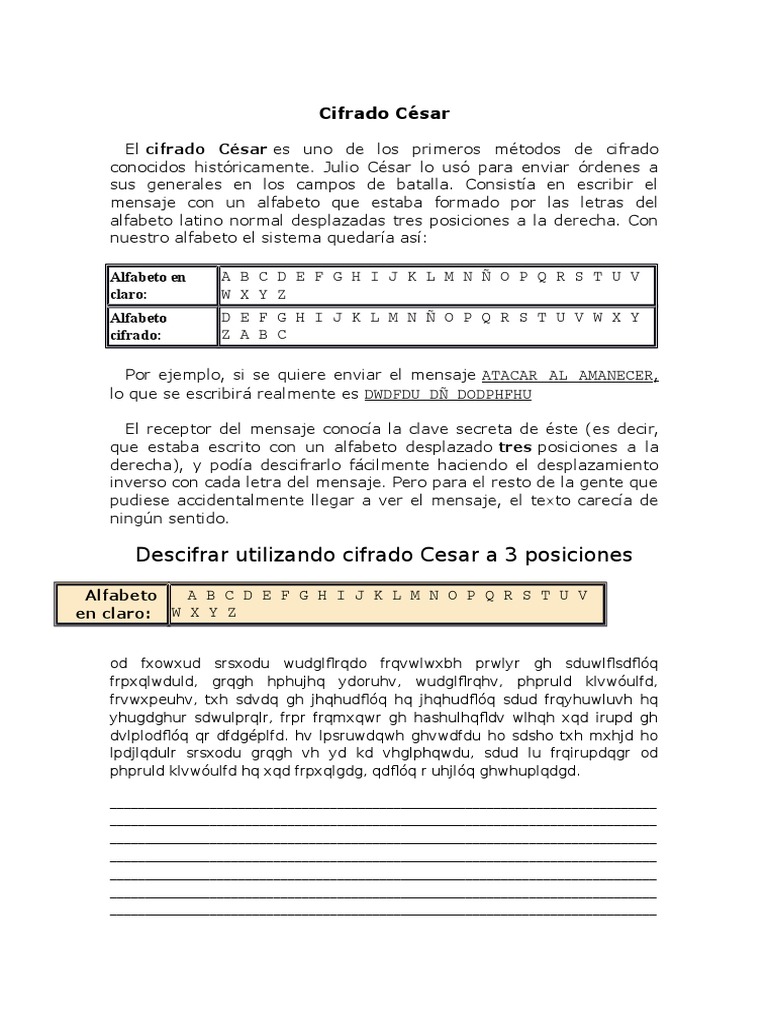 Cifrado César | PDF | Adultos jóvenes | Clásicos