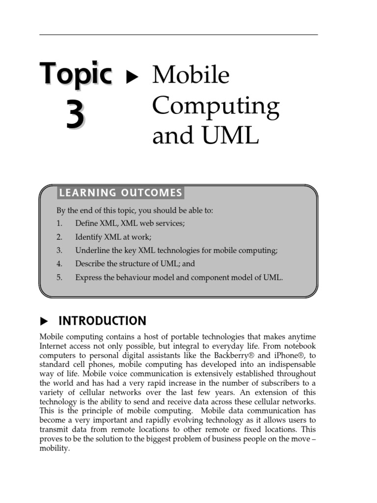 Mobile Computing & Uml | PDF | Html Element | Xml Schema
