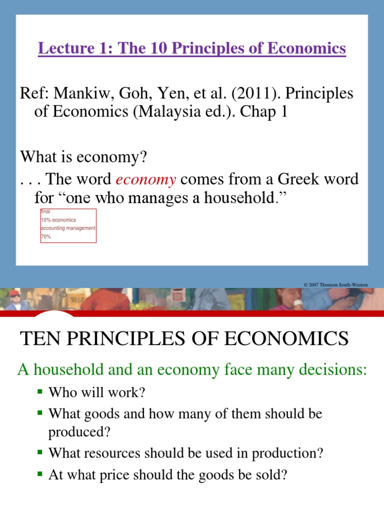 Lecture 1 - Intro To Economics | PDF | Economics | Inflation