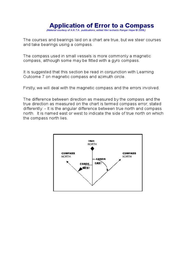 Gyro Compas Error | PDF