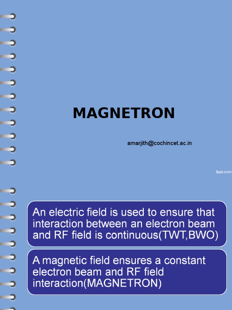 Magnetron | PDF | Cathode | Anode