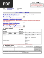 ECSA Candidate Registration Application Form | PDF | Cheque | Banks